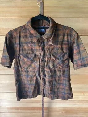 Pendleton | Shirts | Vintage Pendleton Wool Board Shirt Brown Orange ...
